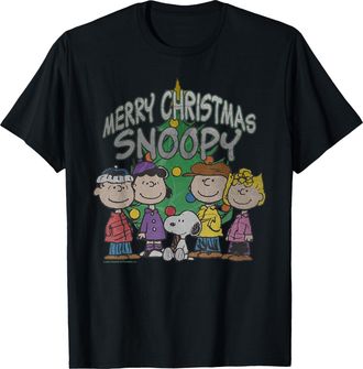 Peanuts ES Peanuts Xmas Snoopy Charlie Brown Christmas Vintage 80er Jahre T-Shirt