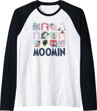 Moomin Mumin Character Blocks Gruppe Light Raglan