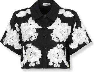 SIMKHAI Femme, Blouses et Chemises, Multicolore, Taille: 38 FR Callie Soutache Shirt