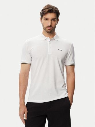 HUGO BOSS Poloshirt Game 1 50564785 Wei&szlig; Slim Fit