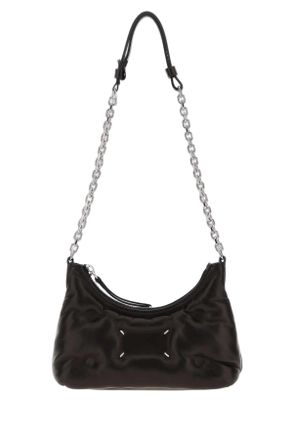 Maison Margiela Leather Shoulder Bag - Black