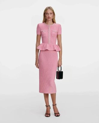 Self Portrait Femme, Robes, Rose, Taille: 42 FR Day Robes