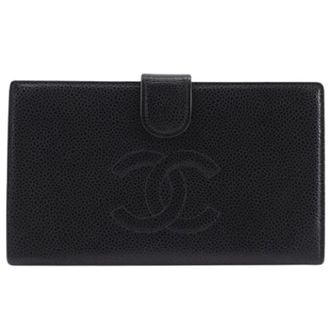 Chanel Portefeuille long (bi-pli) Pre-owned - Femme - Pre-owned - Noir - Taille: ONE Size