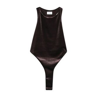 Andamane Femme, Tops, Brun, Taille: 38 FR Body &agrave; col b&eacute;nitier Fonda