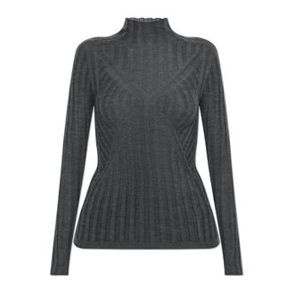 Jil Sander Rollkragenpullover mit schmaler Passform - - Knitwear - Damen - Grau - XL