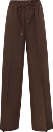 Max Mara Wide Pantalons - Femme - Pantalons - Brun - Taille: 36 FR