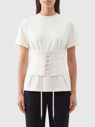 Alexander McQueen T-Shirt Femme couleur Ivoir