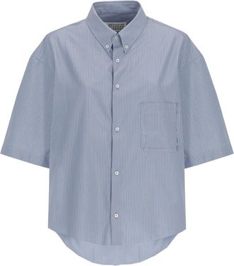 Maison Margiela Damen, Blusen & Hemden, Blau, 2XLGr&ouml;&szlig;e