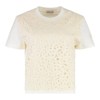 Moncler T-Shirts - - Tops - Damen - Beige - M