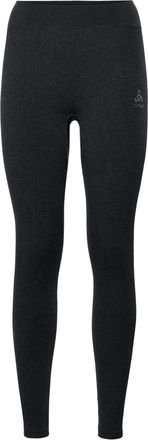 Odlo Damen Unterhose BL Bottom long PERFORMANCE WARM, black - odlo concrete grey, XL, 188051