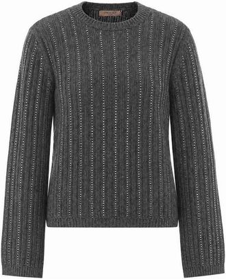 Twinset Rundhalspullover - Grau