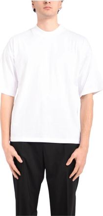 Paolo Pecora Homme, Tops, Blanc, Taille: XL T-shirt &agrave; col rond