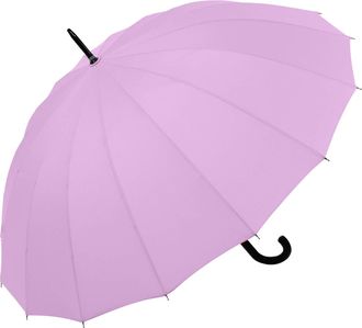iX-brella Long - hochwertiger Stockschirm 16-teilig mit Automatik sturmfest - Light Lilac