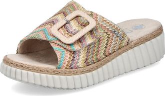 Rieker Damen Klassische Sandalen 69253, Frauen Sandalen,Freizeitschuhe,Sommerschuhe,offene Schuhe,Strandschuhe,Multi (91),41 EU / 7.5 UK