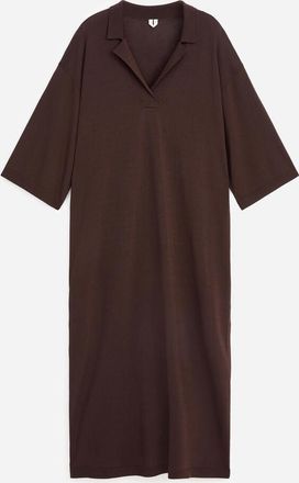 Arket Lockeres Feinstrickkleid -Braun