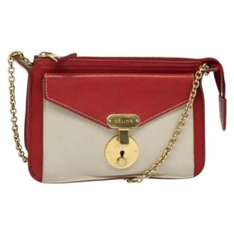 Celine Pre-owned Cuir sacs-celine - Femme - Pre-owned - Rouge - Taille: ONE Size
