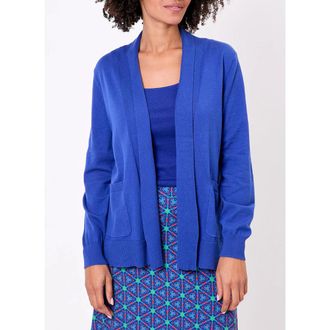 La Fianc&eacute;e Du M&eacute;kong Gilet long col ch&acirc;le uni TITO