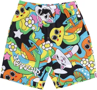 Ripndip Homme, Maillots de bain, Multicolore, Taille: XS Shroom Mania Swim Shorts