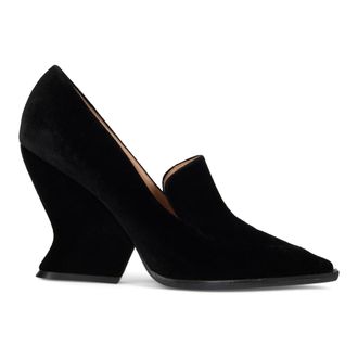 Alberta Ferretti Femme, Chaussures, Noir, Taille: 39 EU &Eacute;l&eacute;gantes Escarpins en Velours avec Talon