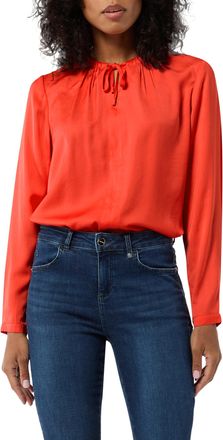 Comma Satinierte Tunikabluse im Relaxed Fit