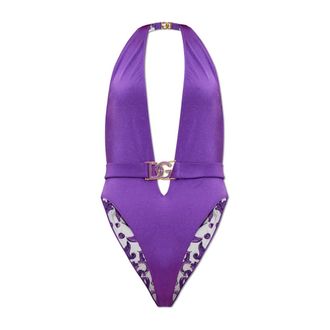 Dolce & Gabbana Femme, Maillots de bain, Violet, Taille: 44 FR Maillot une pièce