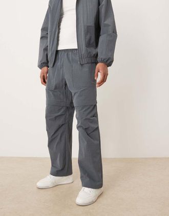Calvin Klein Performance - Jogginghose aus Webstoff in Grau, Kombiteil