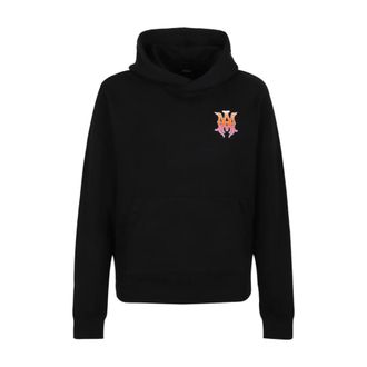 Amiri Logo-Print Baumwoll-Kapuzenpullover - - Sweatshirts & Hoodies - Herren - Schwarzk - XL