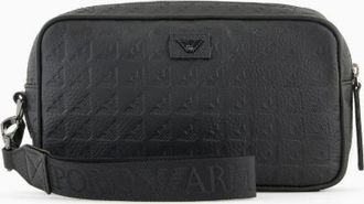 Emporio Armani Sac Beaut&eacute; Emporio Armani En Cuir Avec Logo