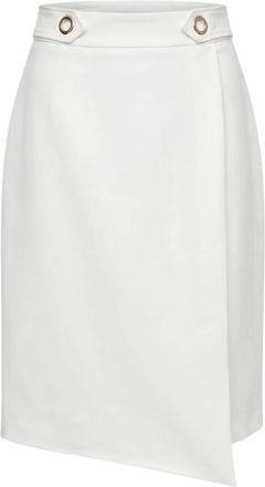 Trussardi Jupe en jean - Femme - Jupes - Blanc - Taille: 38 FR
