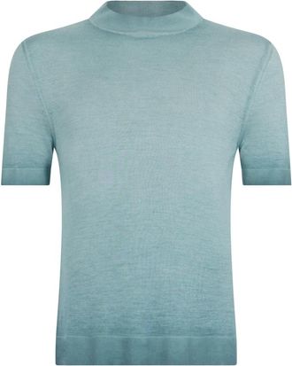 Malo Homme, Pulls, Bleu, Taille: 2XL T-shirt &agrave; col