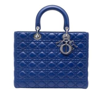 Dior Pre-owned Lady Dior - Femme - Pre-owned - Bleu - Taille: ONE Size