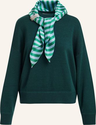 Essentiel Pullover Kurtis Mit Schmucksteinen gruen