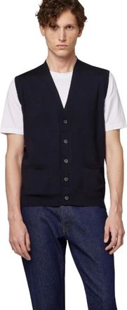 Alpha Studio Homme, Vestes, Bleu, Taille: L Gilet