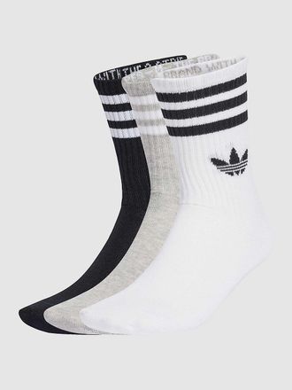adidas Originals 3S Crew S 3P Socks &agrave; motifs