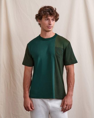 Faguo T-shirt imprim&eacute; vert upcycl&eacute;