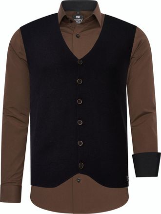 Rusty Neal Hemd mit Weste 2-teilig