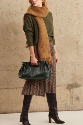 Gerard Darel Jupe midi pliss&eacute;e - BETH - Marron