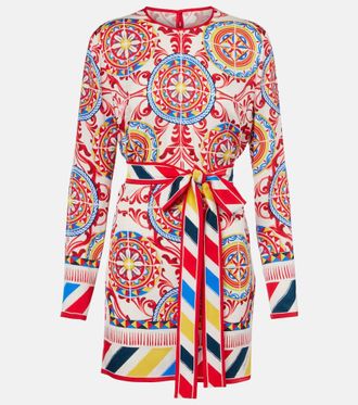 Dolce & Gabbana Bedrucktes Top aus Seide