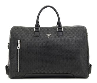 Guess Men Torino Duffle W VTL Zip Bag, Schwarz