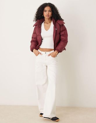 Calvin Klein Jeans Doudoune basique courte - Bordeaux-Rouge