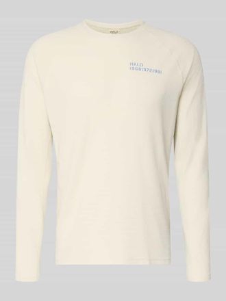 Halo Longsleeve mit Label-Print Modell SORONA