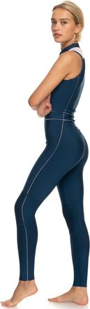 Roxy 2023 Roxy Womens Rise 1.5mm Long Jane Front Zip Neoprenanzug - Jodblau - Leichtgewicht - Umweltfreundliches Material: Eco StretchFlight