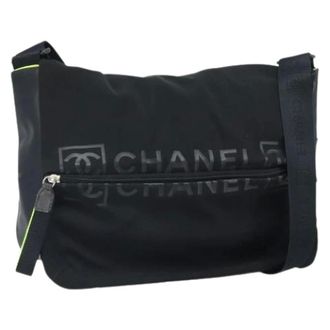 Chanel Sac bandouli&egrave;re vintage en nylon Pre-owned - Femme - Pre-owned - Noir - Taille: ONE Size