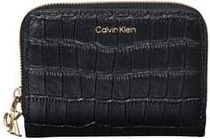 Calvin Klein Portefeuille zipp&eacute; croco moyen en cuir