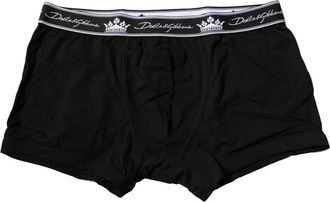 Dolce & Gabbana Homme, Sous-v&ecirc;tements, Noir, Taille: XS Boxer Brief