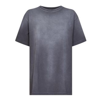 MUGLER Femme, Tops, Gris, Taille: 36 FR T-shirt oversize imprim&eacute; logo