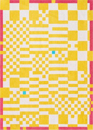Louis De Poortere Louis De Poortere Teppich Craft Chess gelb
