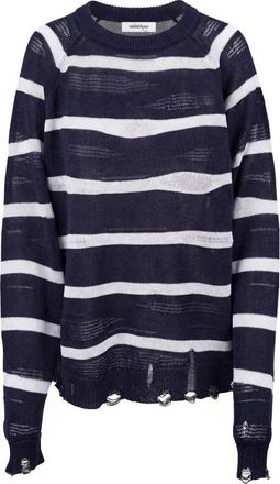 ottod'Ame Femme, Pulls, Multicolore, Taille: 40 FR Maille ray&eacute;e &agrave; col rond