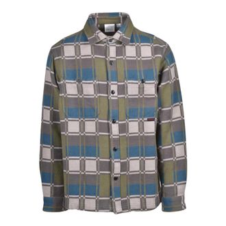 Gramicci Chemise Dritto en Flanelle - Homme - Chemises - Vert - Taille: S