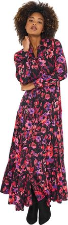 Joe Browns Maxikleid mit Boho-Schaldruck, rot, 44